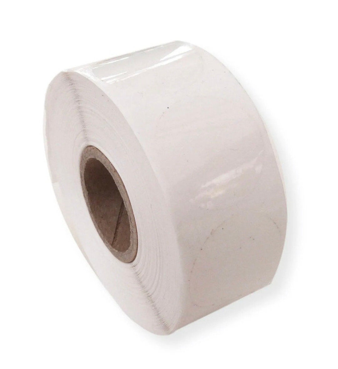 1000 Roll 25mm Transparent Round Diameter Clear Polypropylene Labels ...