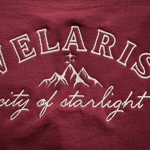 ACOTAR Embroidery File - Velaris - City of Starlight (multiple Formats ...