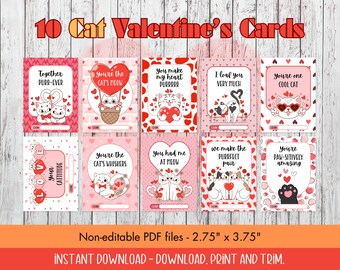 Printable Forest Animal Pun Valentine's Day Cards, Classroom Valentine ...