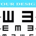 CUSTOM Eye Test Chart Set Vector. Vision Test. Optical Exam. Healthy ...