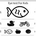 Eye Test Chart for Kids. PRINT READY - Etsy