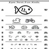 CUSTOM Eye Test Chart Set Vector. Vision Test. Optical Exam. Healthy ...
