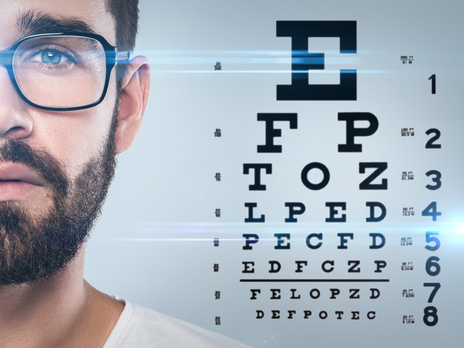 CUSTOM Eye Test Chart Set Vector. Vision Test. Optical Exam. Healthy ...