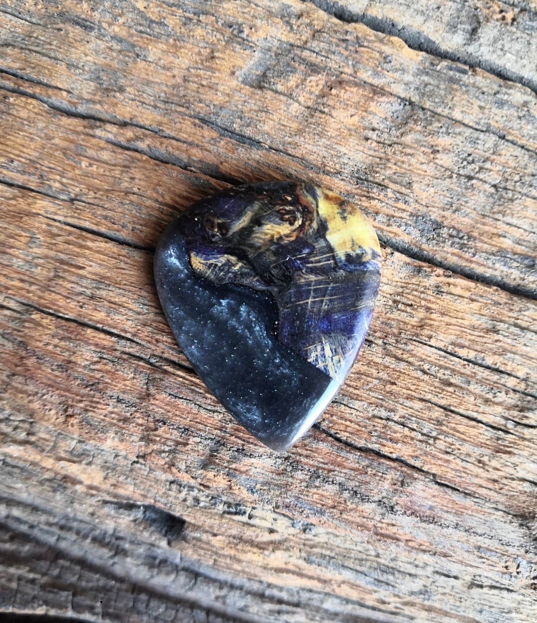 Stabilized Ash Burl Epoxy Resin Hybrid Guitar Pick / Free USA Shipments ...