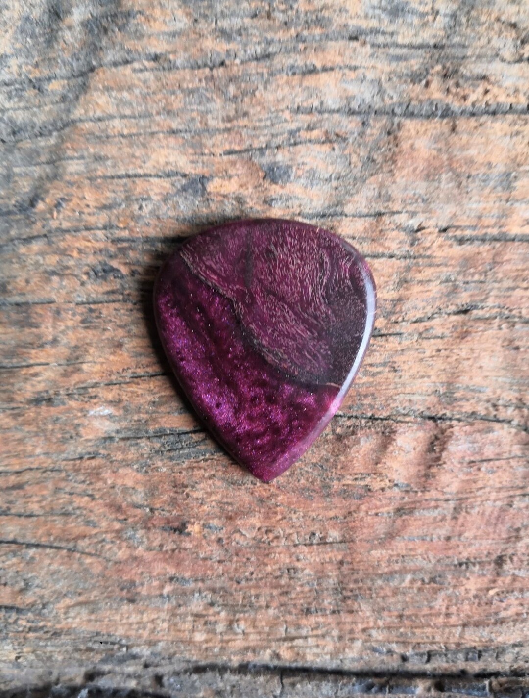 Stabilized Ash Burl - Epoxy Resin Hybrid Guitar Pick / Free USA ...