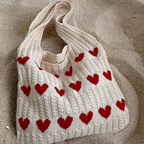 Knit Hand Bag - Etsy