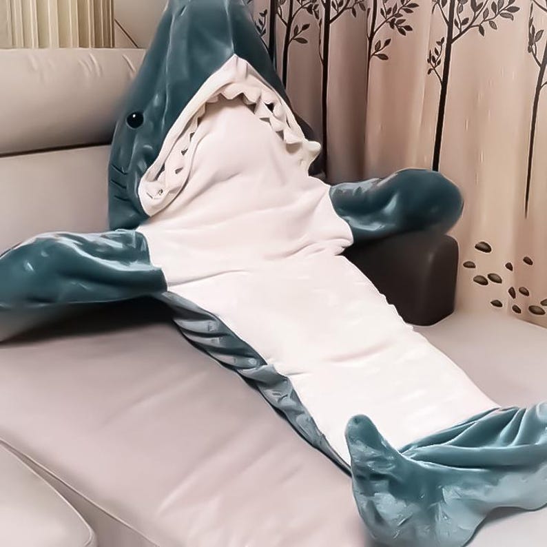 Fin-tastic Dreams Shark-themed Jumpsuit Pajamas for Comfort and Style ...