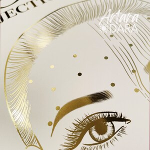 4 Facial Posters, Real Foil Print, Facial Aftercare Art, Skin Anatomy ...