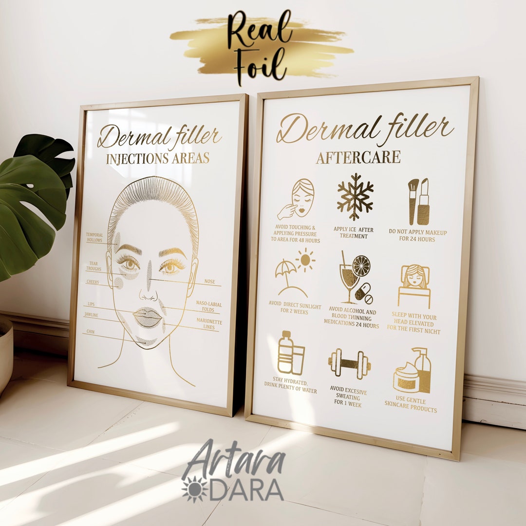Dermal Filler Art, Real Foil Print, Filler Aftercare, Filler Injection ...