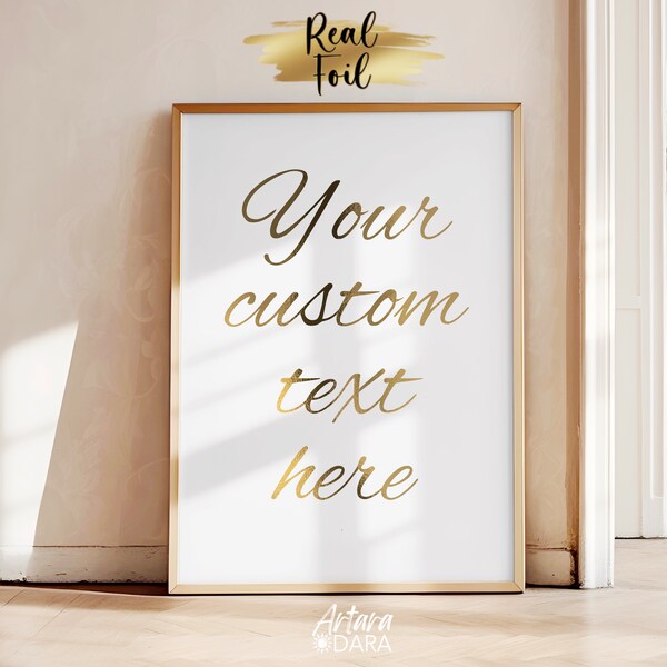 Gold Poster - Etsy