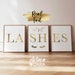 Lashes Wall Art, Real Foil Poster, Lash Tech Print, Eyelash Extension ...
