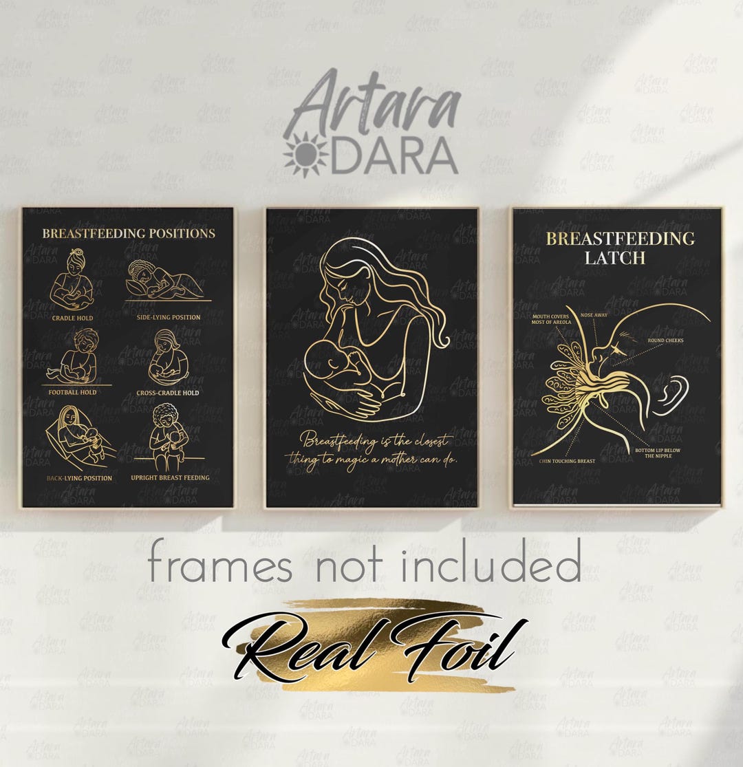 Breastfeeding Positions, Proper Latch Tech, Real Foil Print ...