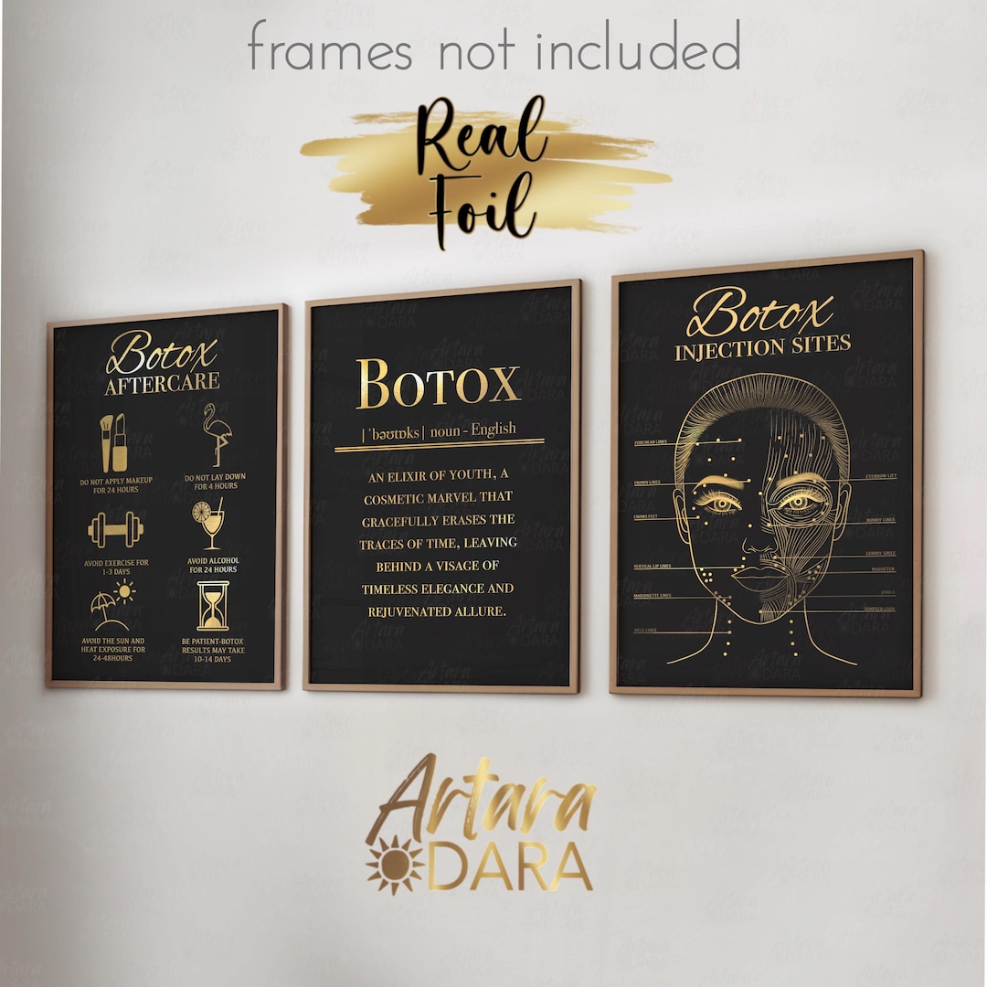 Botox Posters, Med Spa Decor, Beauty Clinic Decor, Botox Aftercare ...