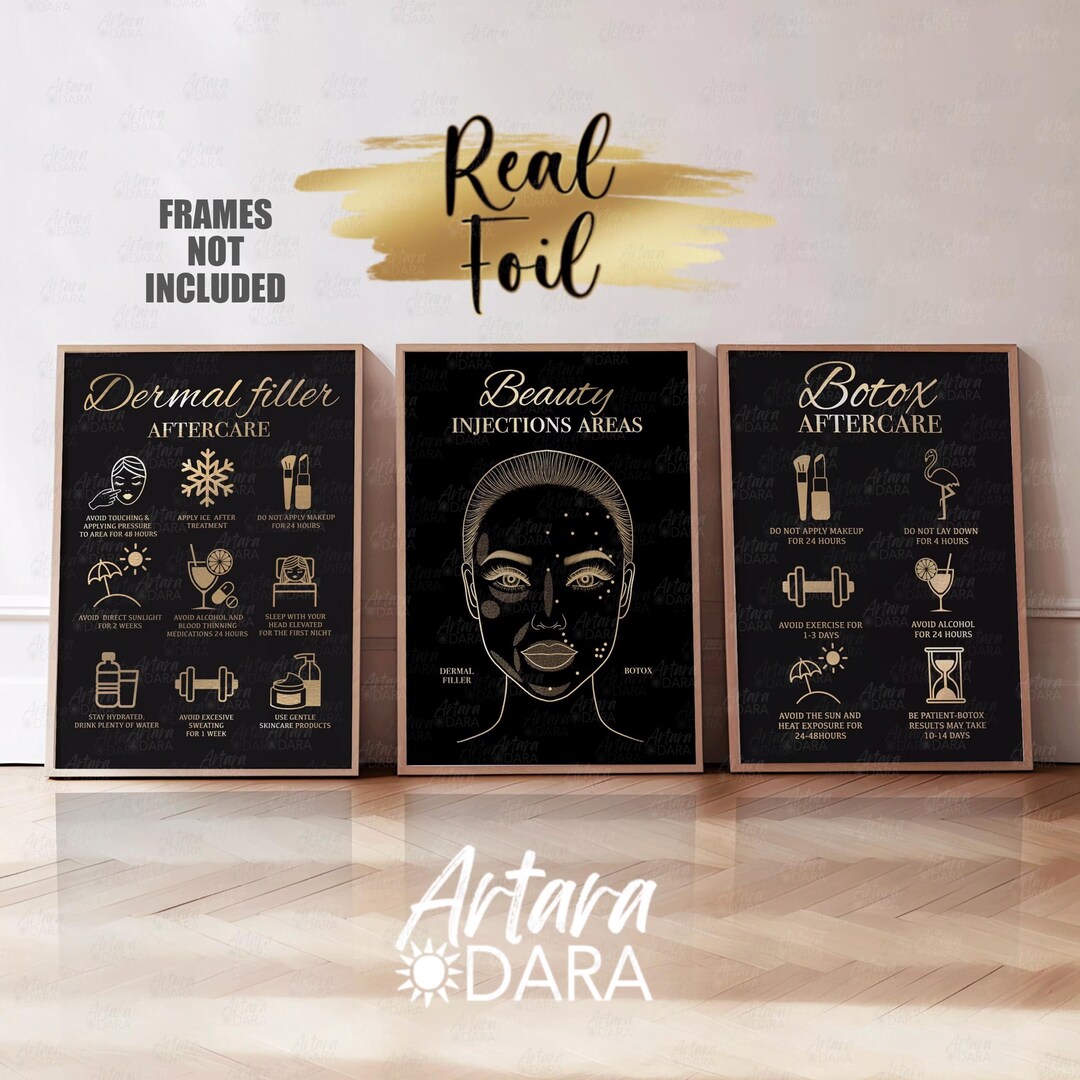 Botox Poster, Dermal Filler Art, Botox Aftercare, Filler Aftercare ...