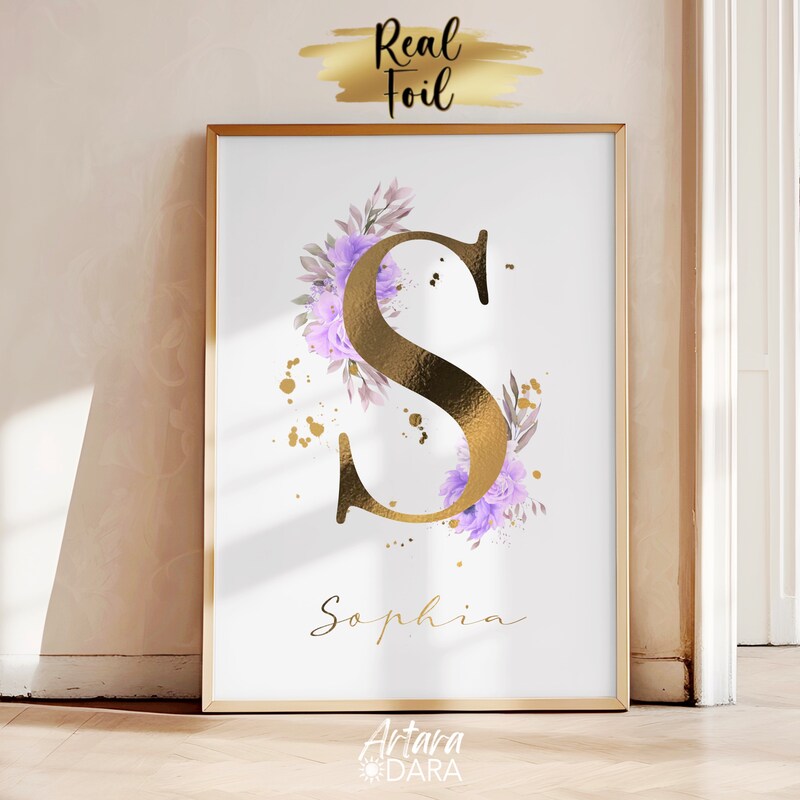 Initial Poster - Etsy