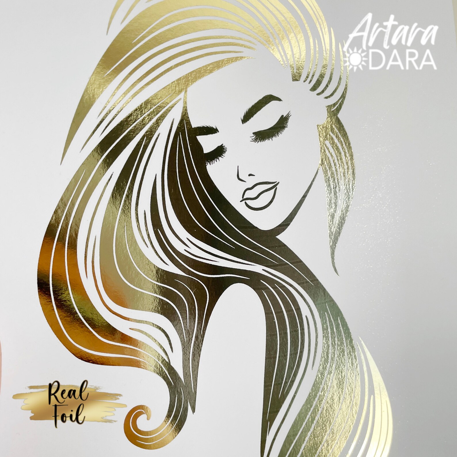 Hair Dresser Poster, Real Foil Print, Hair Salon Decor, Hair Wall Art ...
