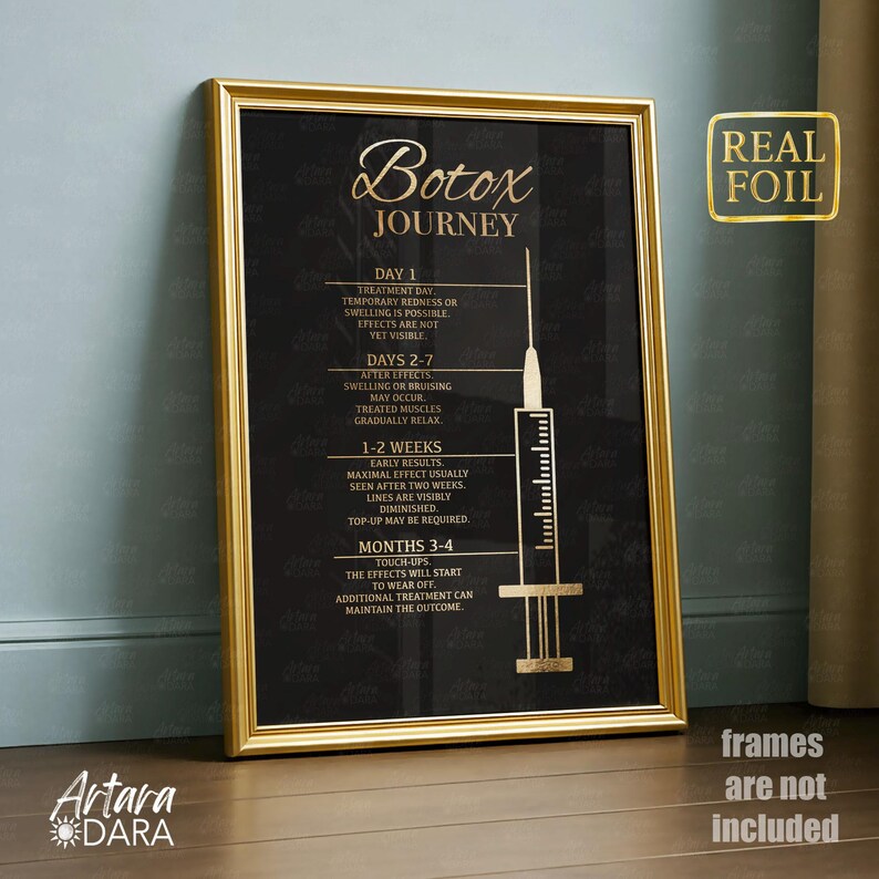 Gold Foil Botox and Filler Posters: Medspa Decor Prints (unframed) - Etsy