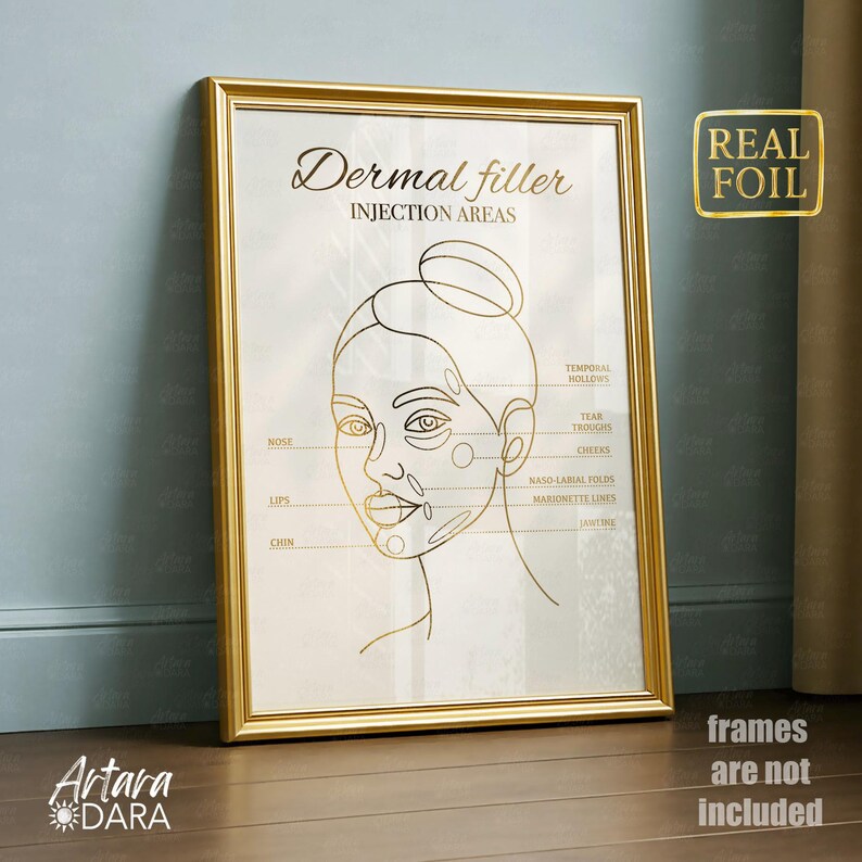 Gold Foil Botox and Filler Posters: Medspa Decor Prints (unframed) - Etsy