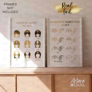 Ludwig Savin Scale Foil Print, Hair Clinic Decor (set of 2) - Etsy