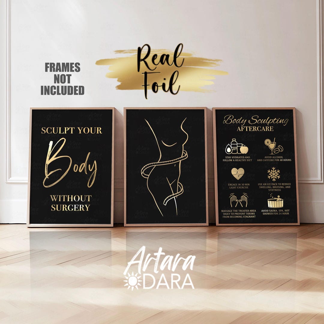 Body Sculpting Art, Real Foil Print, Body Quotes, Body Contouring, Body ...