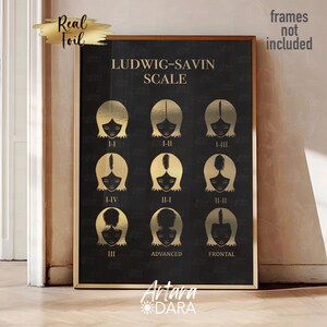 Ludwig Savin Scale Foil Print, Hair Clinic Decor (set of 2) - Etsy