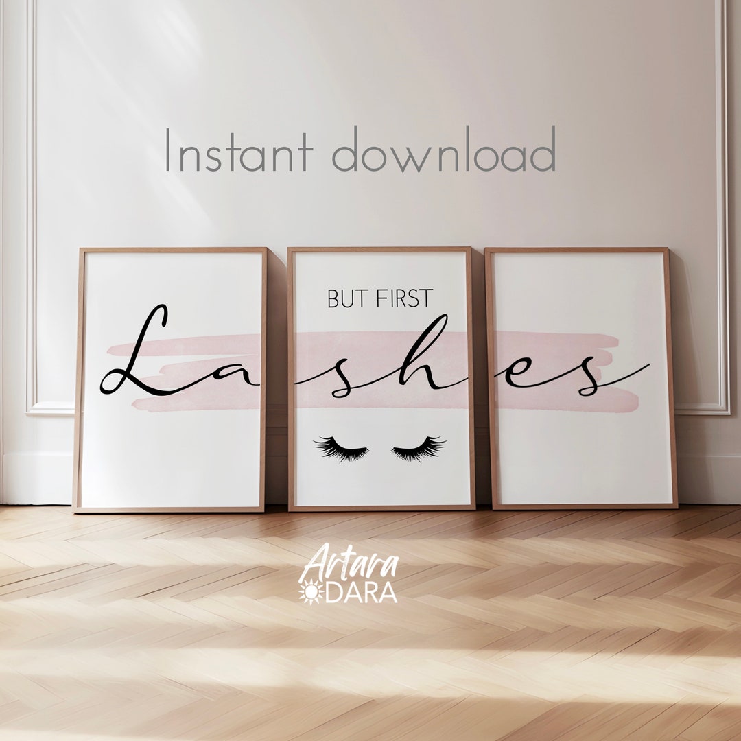 Lashes Salon Decor, Lash Tech Poster, Lash Quotes, Beauty Salon Decor ...