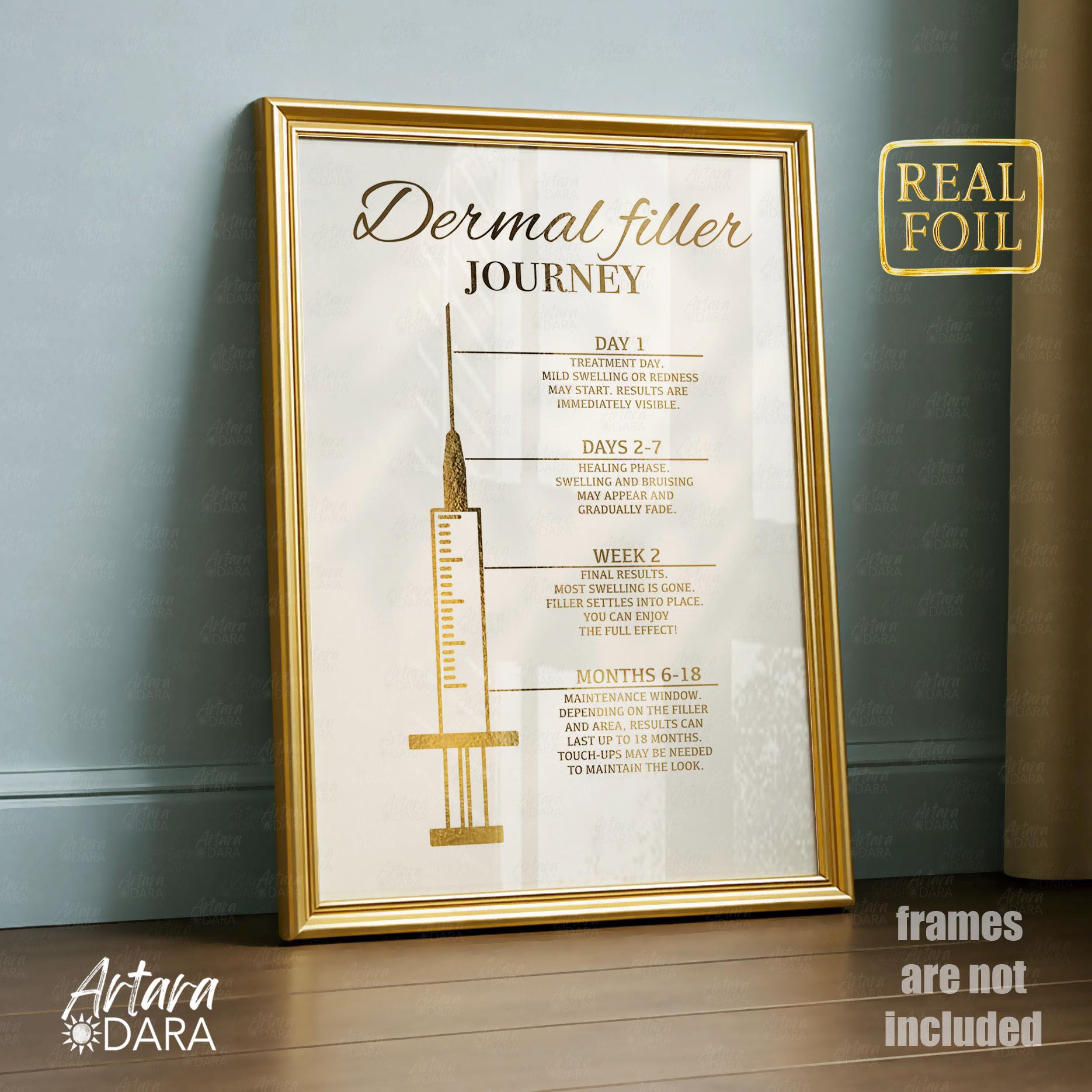 Gold Foil Botox and Filler Posters: Medspa Decor Prints (unframed) - Etsy