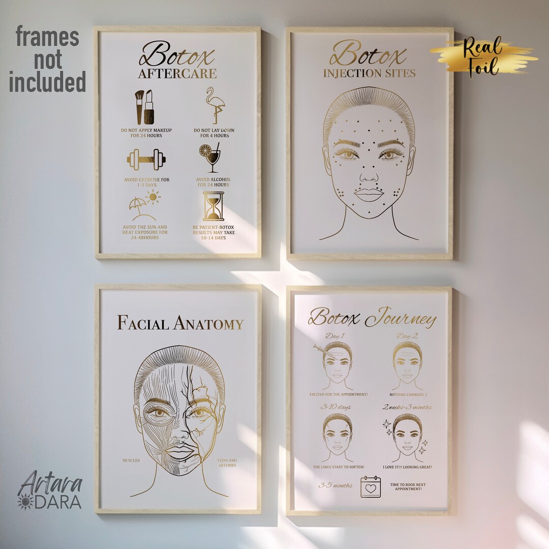 Botox Wall Art, Botox Journey, Botox Aftercare, Botox Sites, Real Foil ...