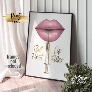 Lip Filler Aftercare, Real Foil Print, Lip Filler Journey, Beauty Salon ...