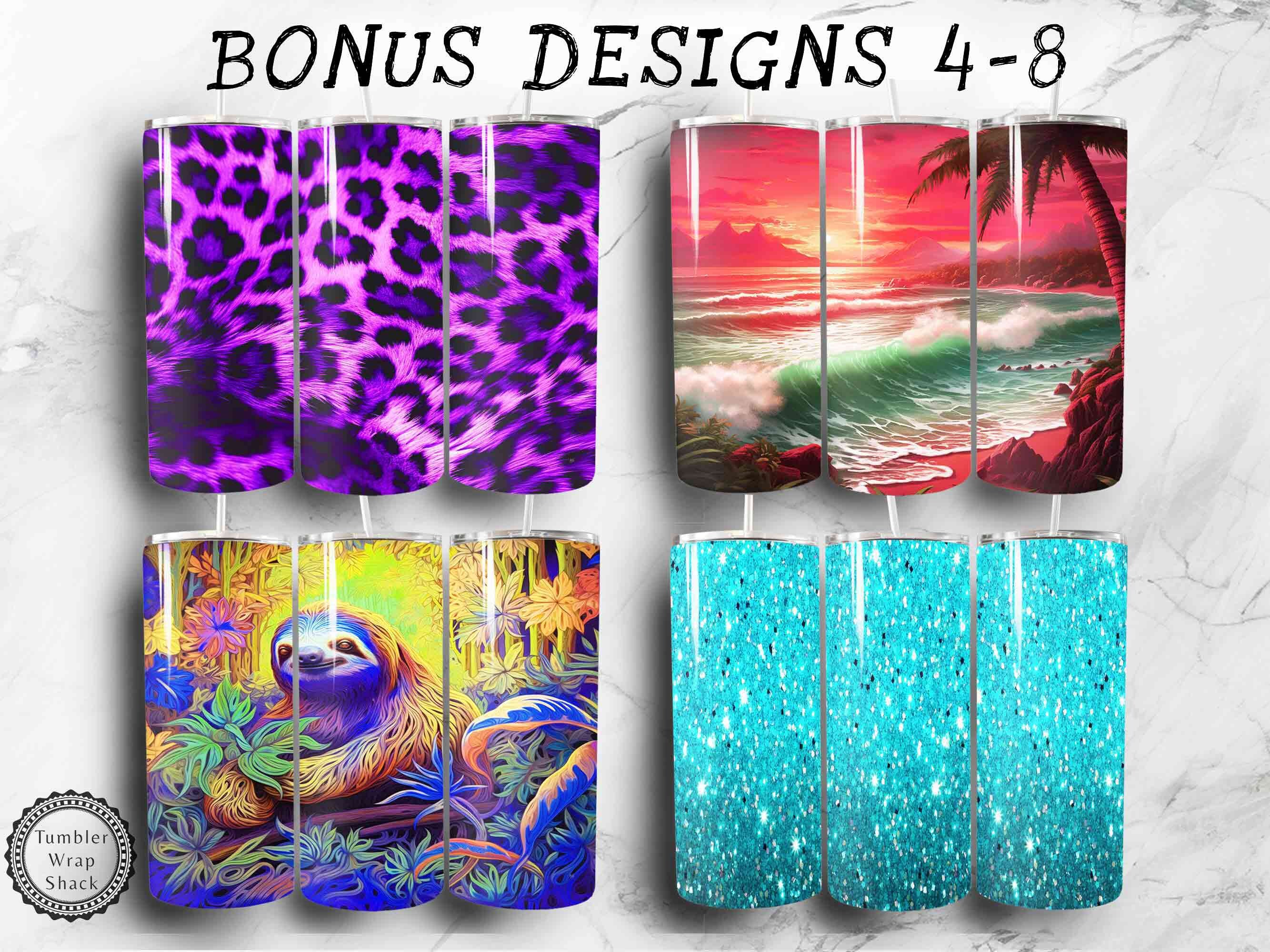 Sunset Beach Tumbler Wrap Scene, Ocean Summer Designs PNG, 20oz ...