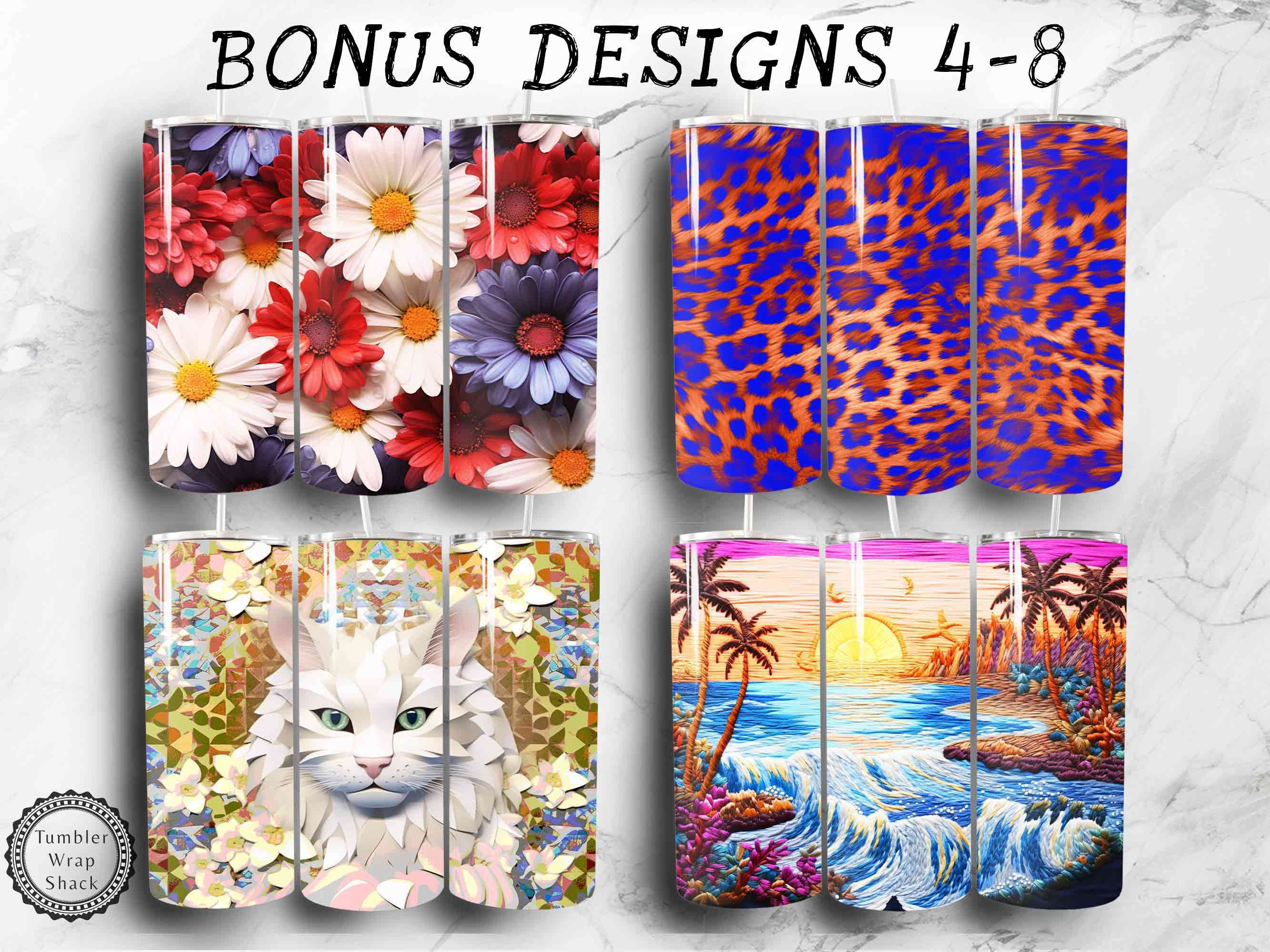 Sunset Beach Tumbler Wrap Scene PNG, Summer Ocean Designs, 20oz ...