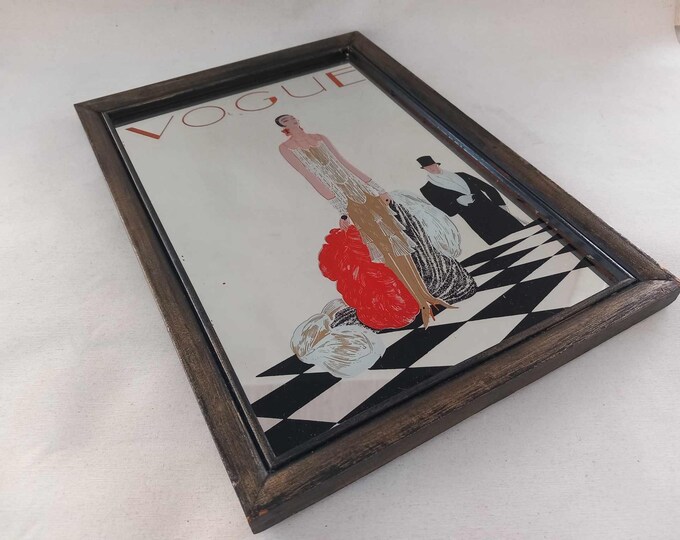 Vogue Mirror ,depicted Vogue Magazine Art Cover December 1925 ,vogue ...
