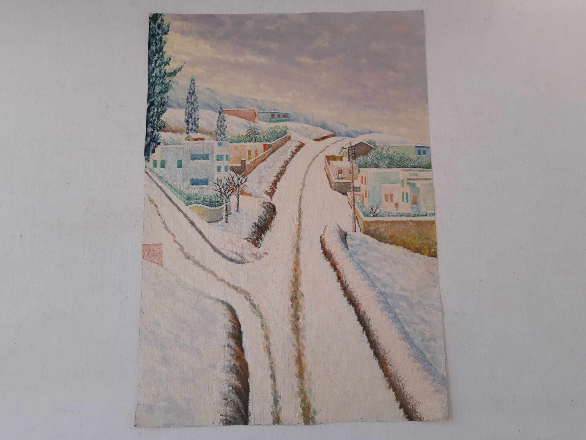 Greece Folk Art Oil Painting on Canvas ,vintage Folk Painting Greek ...