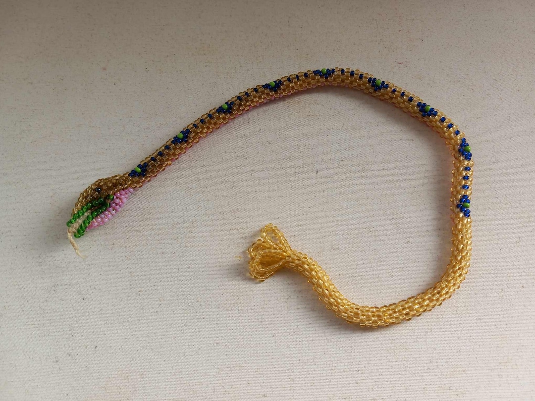 Beaded Prisoner Snake ,handmade Prisoners Snake ,old Handmade Beaded ...