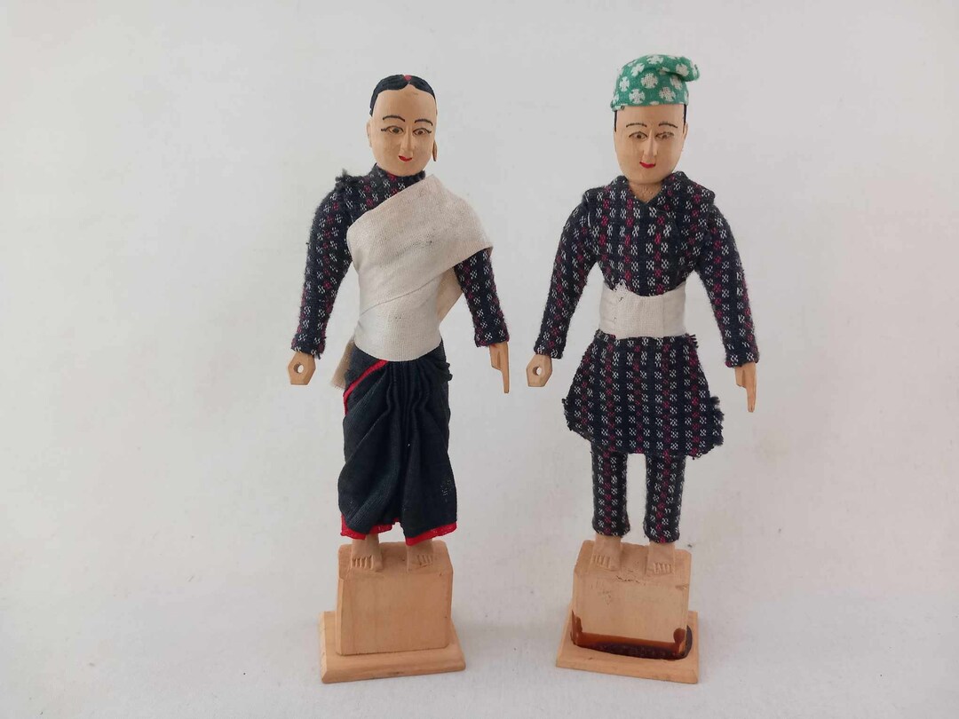 Tibetan Wooden Fabric Dolls ,tibet Handmade Handcrafted Dolls ,tibetan ...