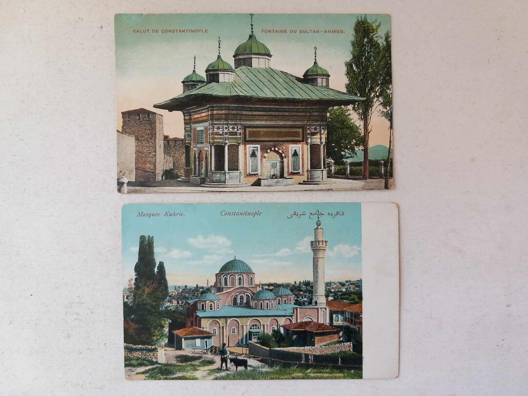 Constantinople 1910s 1920s Postcards ,fountain of Sultan Ahmed III ...