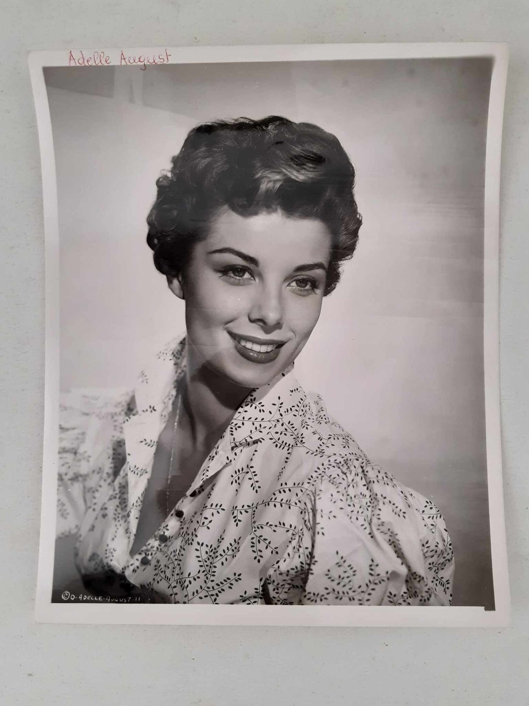 Adelle August American Movie Actress Photo ,vintage Picture Adele ...