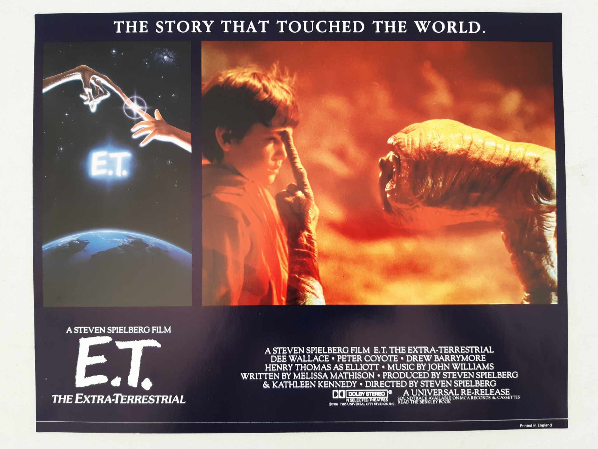 E.T. the Extra Terrestrial Original Film Poster ,vintage Steven ...
