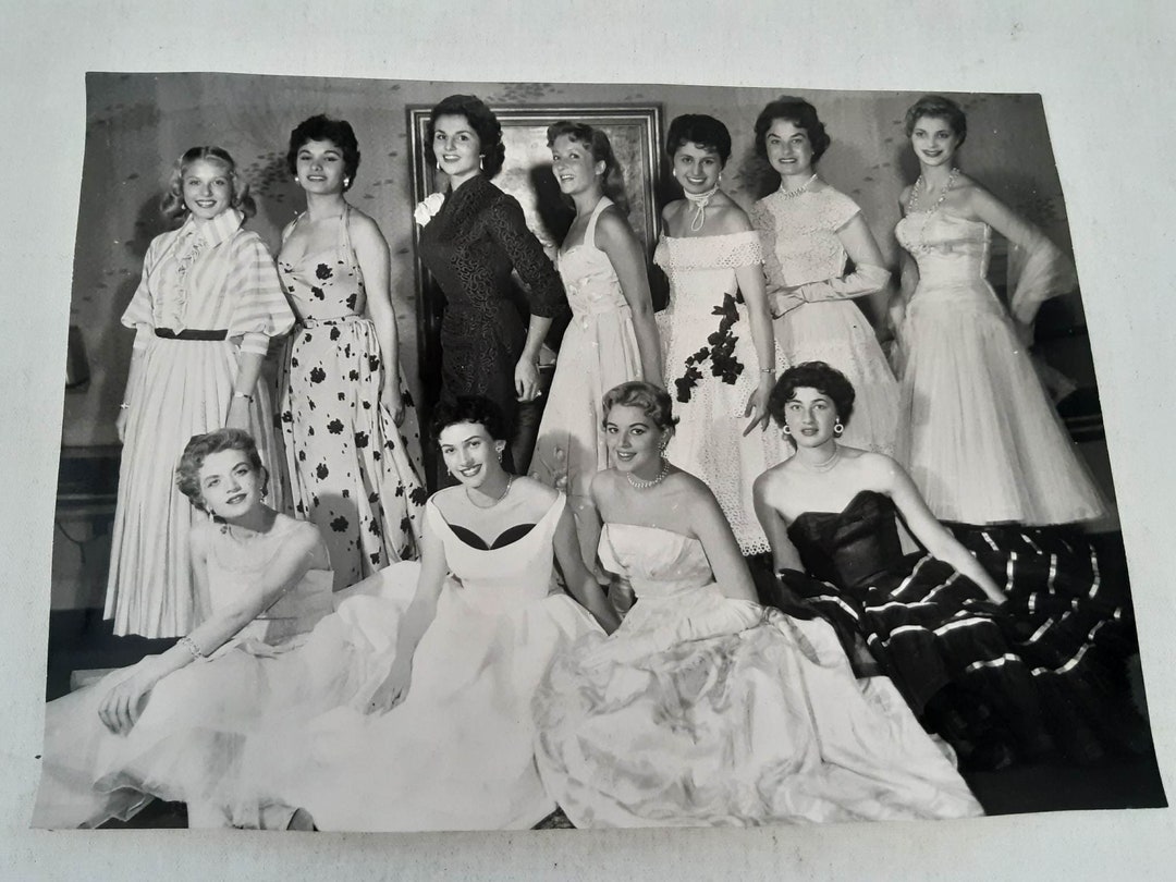 1955 Beauty Contest Miss Europe Photography ,vintage Photo Miss Europe ...