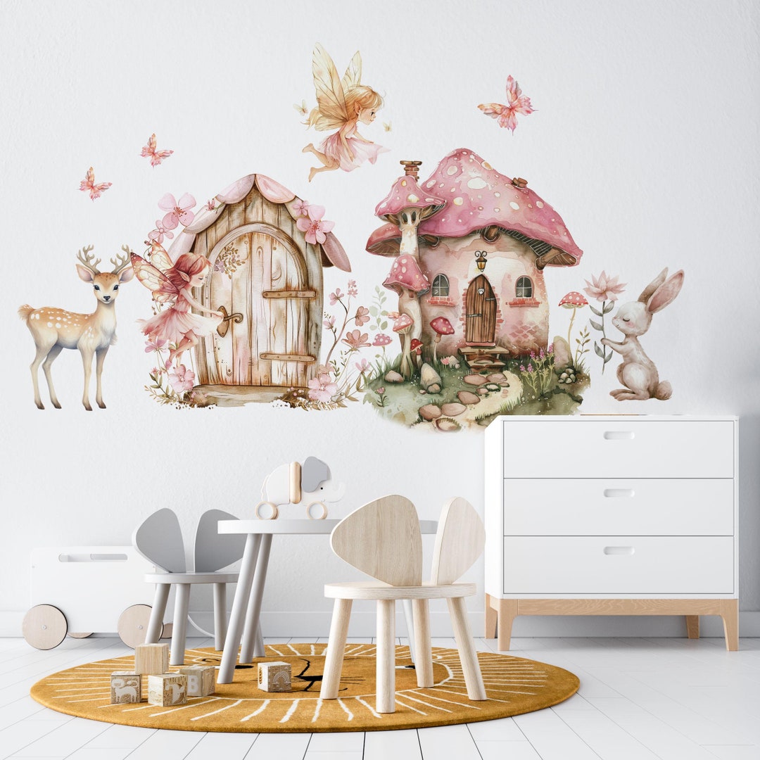 Fairy Wall Stickers - Girls Room Decor | Nursery Wall Decor With Fairy ...