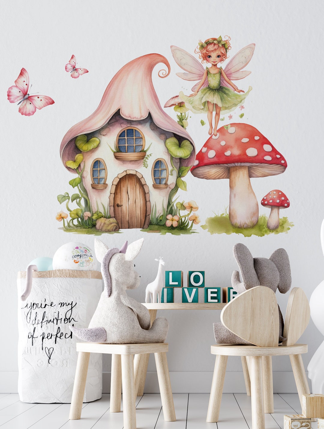 Fairy Wall Decals, Fairy Stickers, Girls Room Decor, Fairy Decor, Girls ...