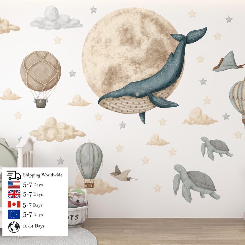 Nursery Decals Boats - Etsy UK