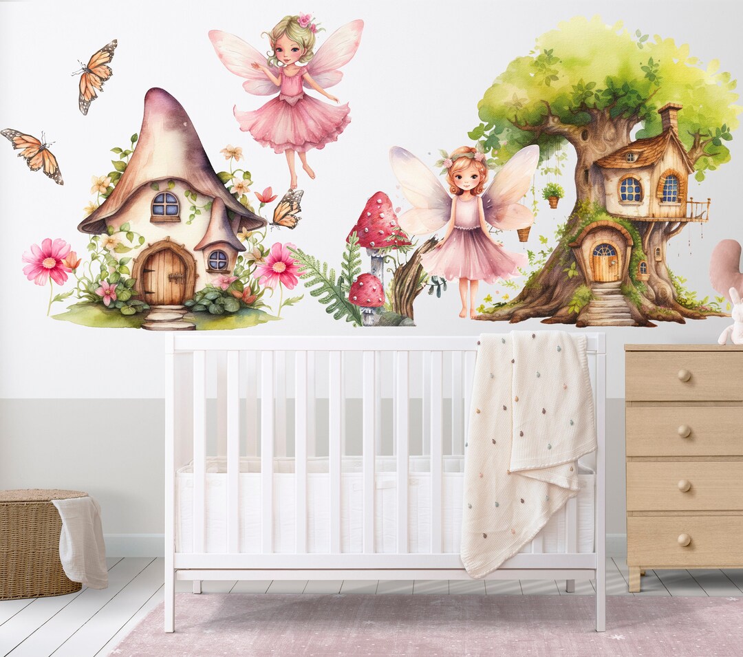 Fairy Wall Decals, Fairy Stickers, Girls Room Decor, Fairy Decor, Girls ...