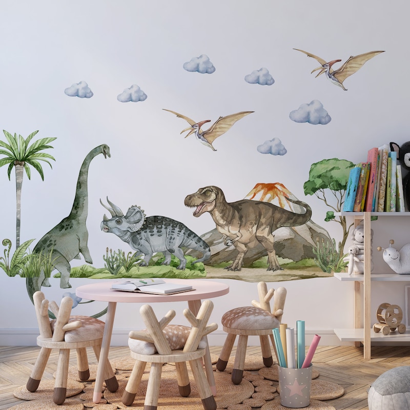 Dinosaur Wall Decal - Etsy Canada