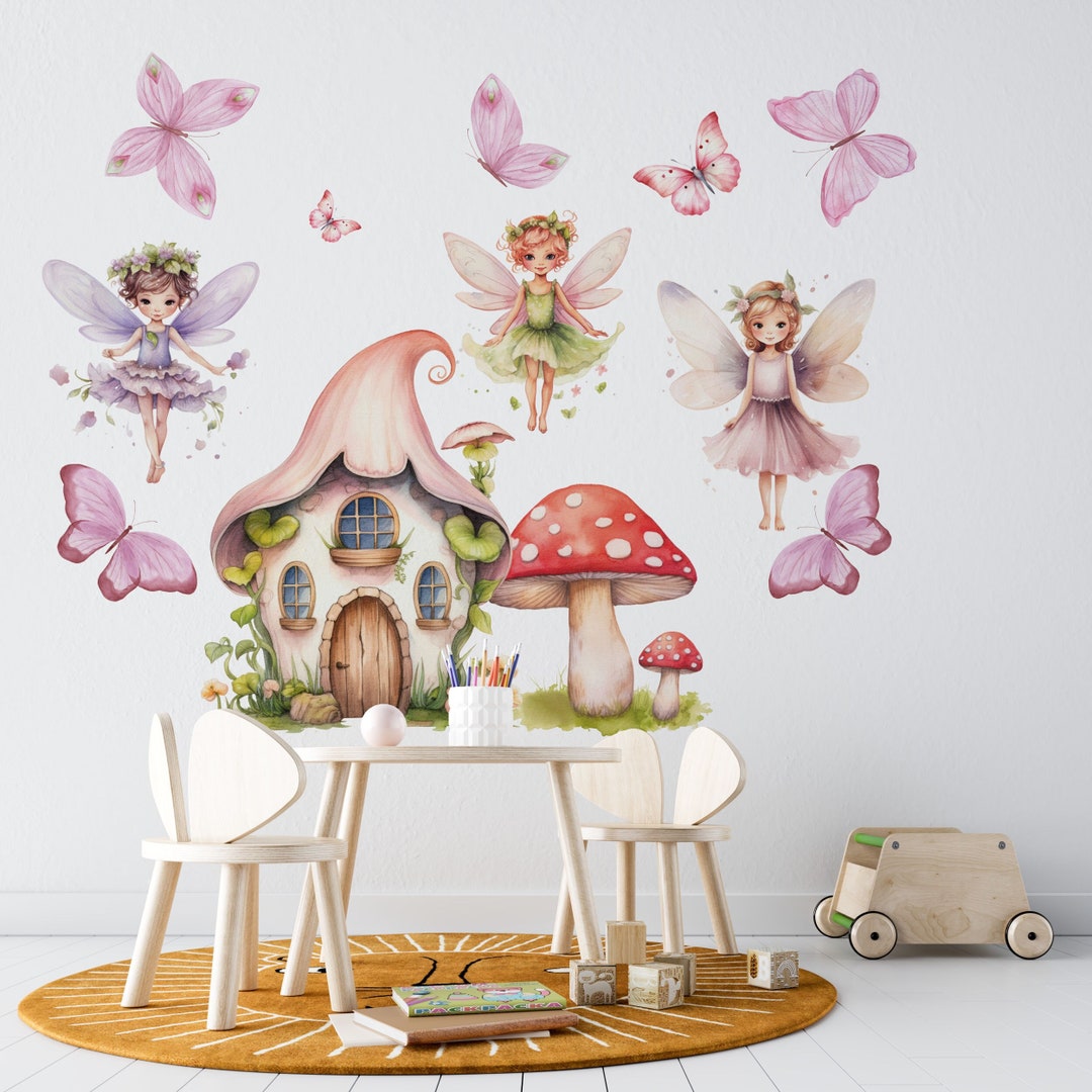 Fairy Wall Decals, Fairy Stickers, Girls Room Decor, Fairy Decor, Girls ...