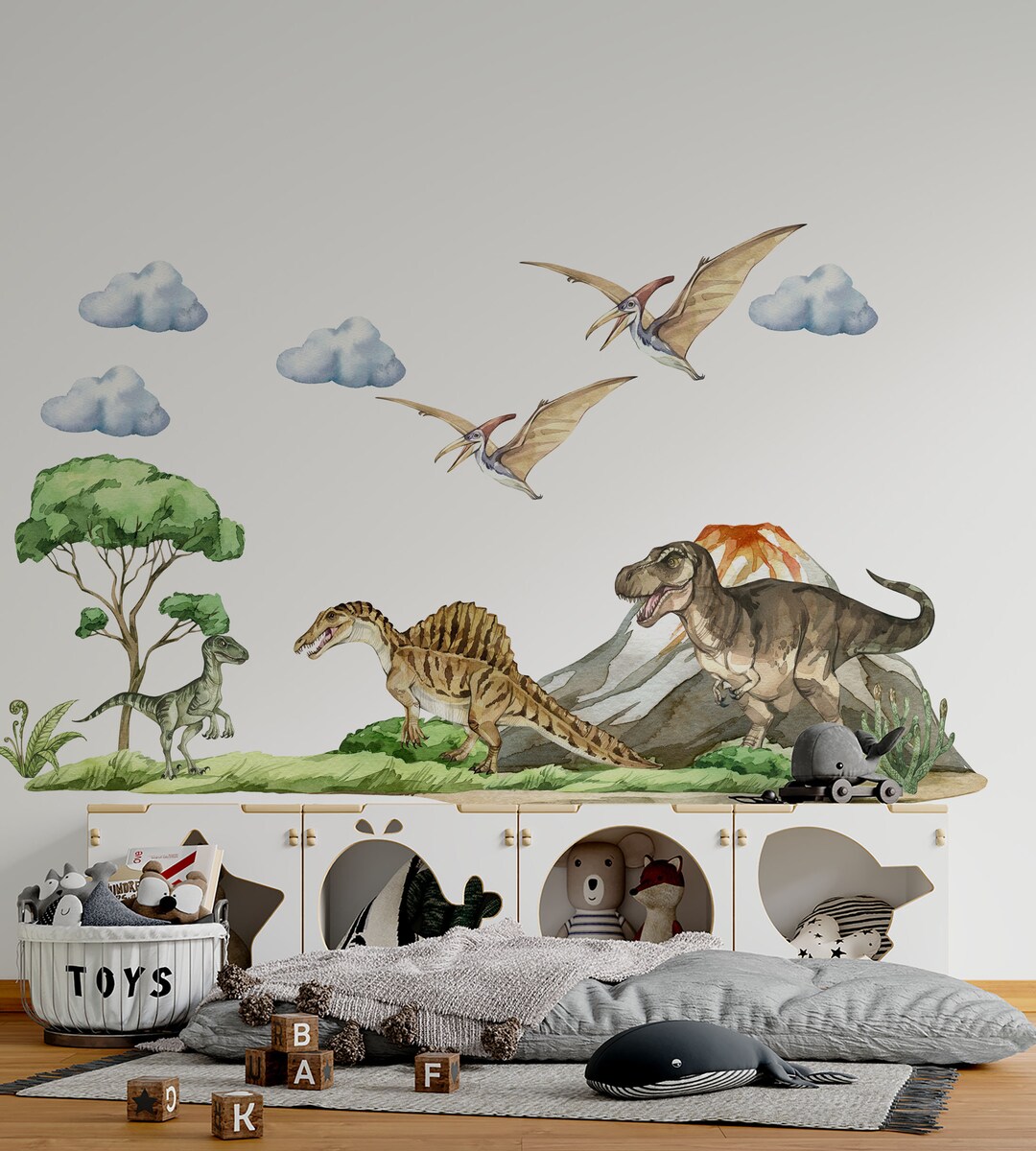Dinosaur Stickers, Dinosaur Decoration, Dinosaur Decal, Dinosaur Theme ...