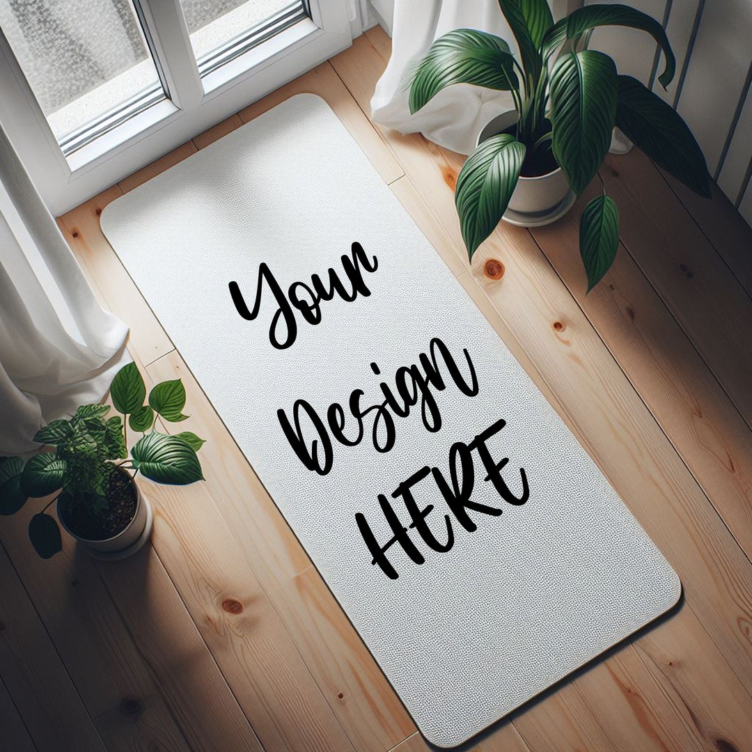 Yoga Mat Mock Up, Rubber Yoga Mat Mocks, Foam Yoga Mat Rug Mockup, Yoga ...