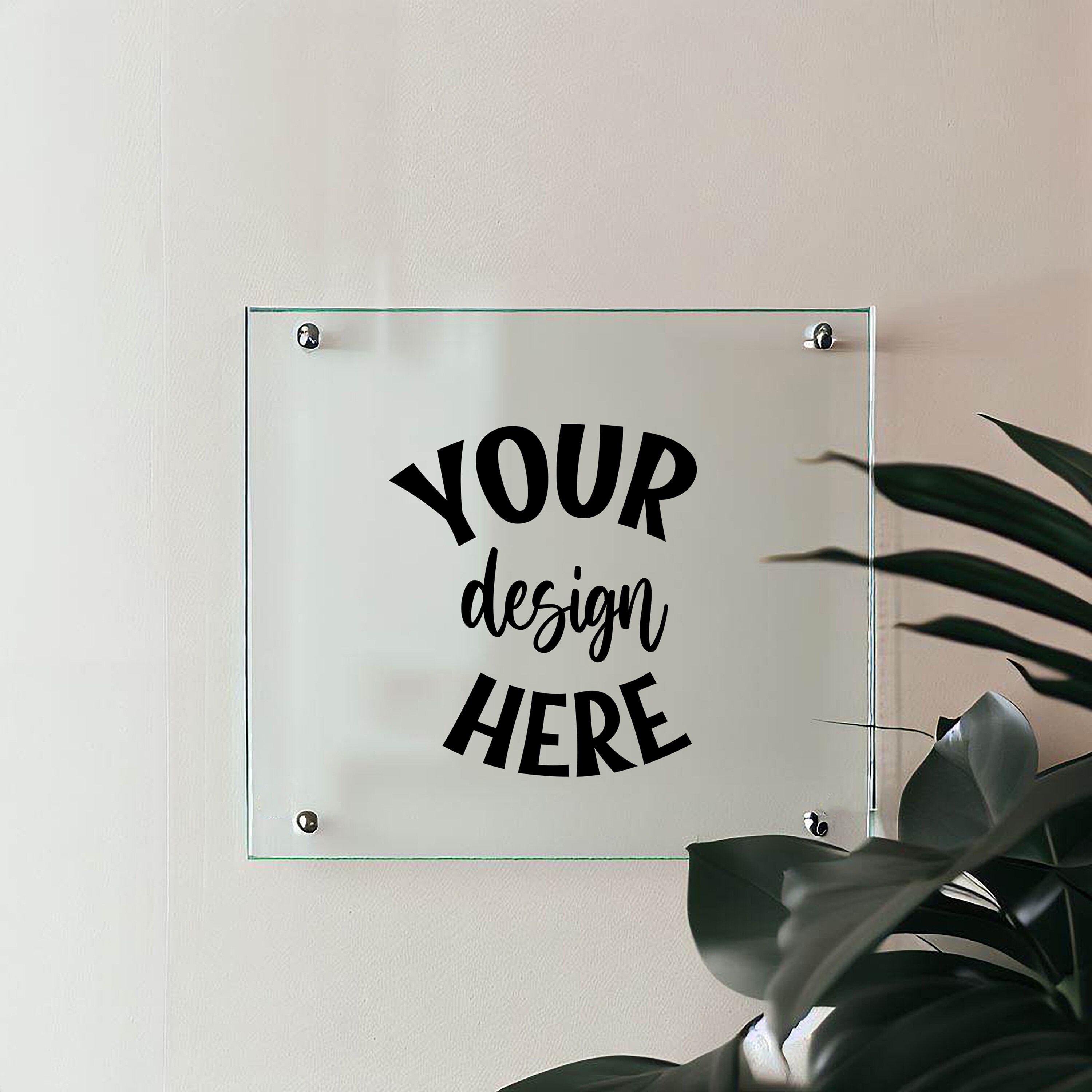 Acrylic Sign Mock Up, Clear Sign Mocks, Sign Mockup, Wall Sign Mockup ...