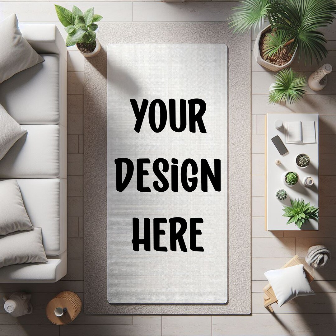 Yoga Mat Mock Up, Rubber Yoga Mat Mocks, Foam Yoga Mat Rug Mockup, Yoga ...