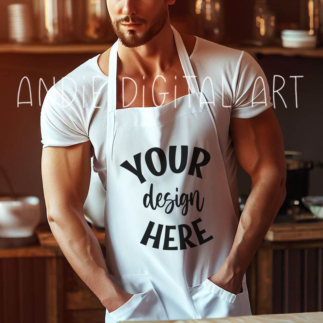 Kitchen Apron Mockup | White Apron Mockup | Chef Apron Mockup | Barista ...